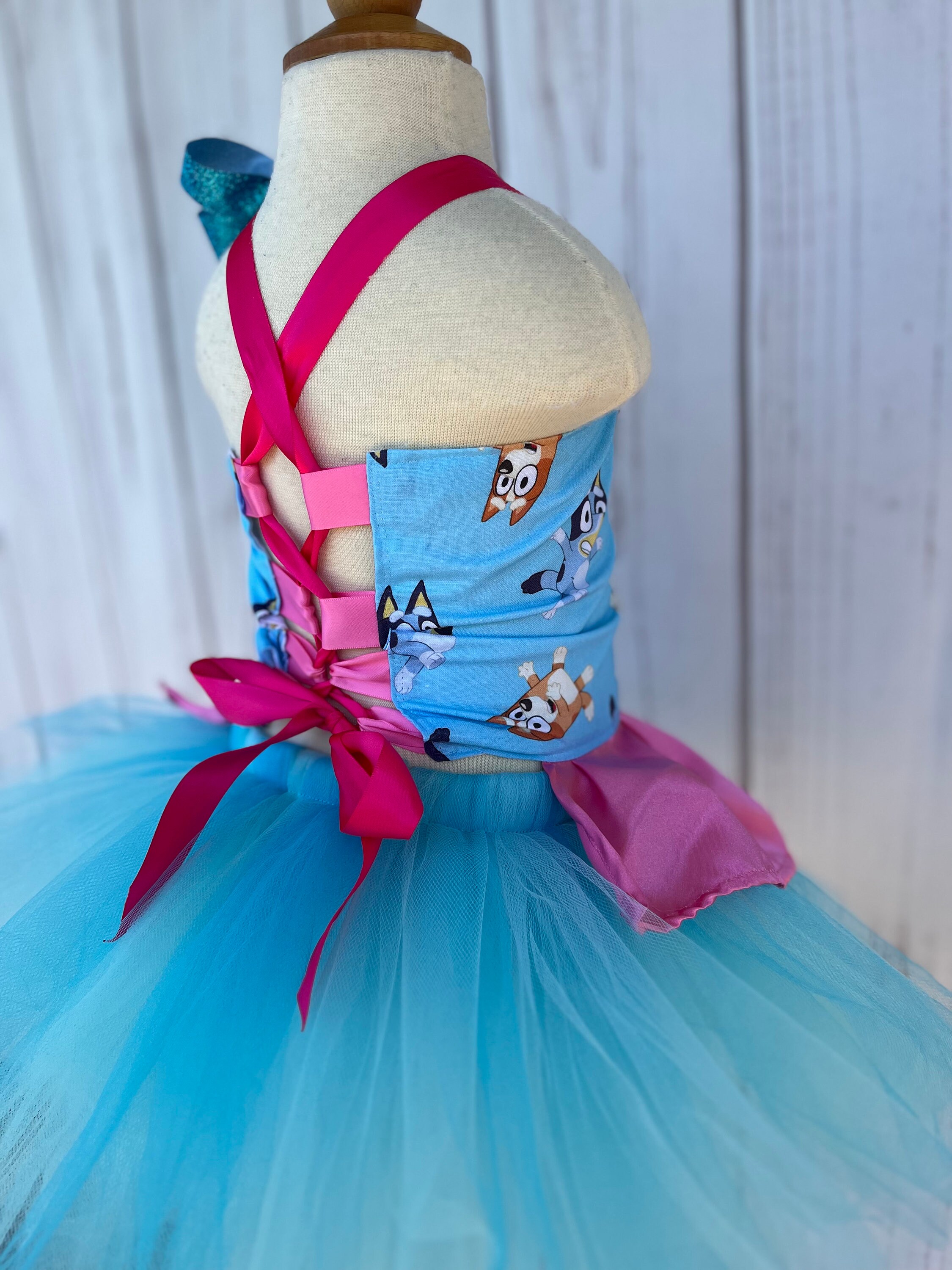 Birthday Tutu Bluey Tutu Dress up Set Custom Size - Etsy