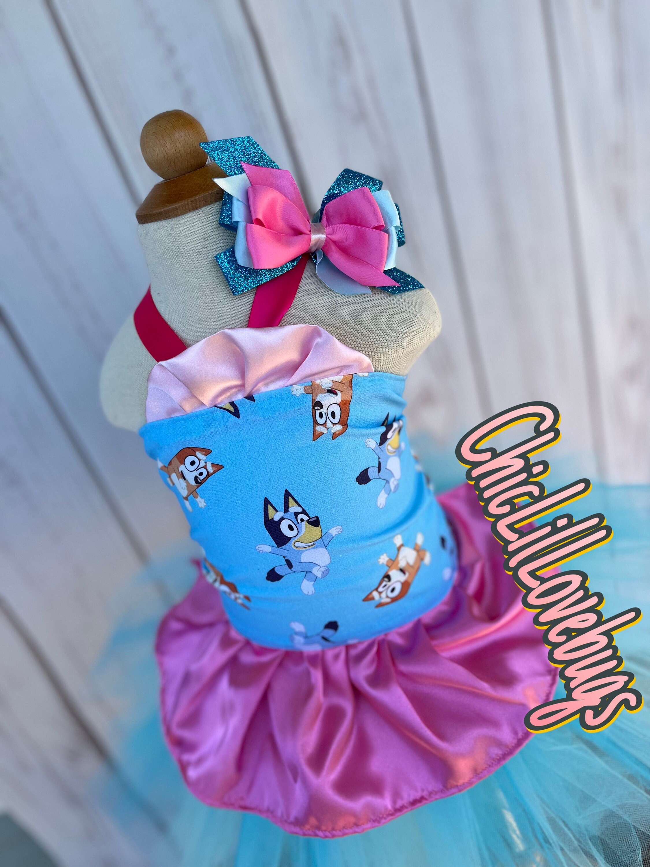 Birthday Tutu Bluey Tutu Dress up Set Custom Size - Etsy