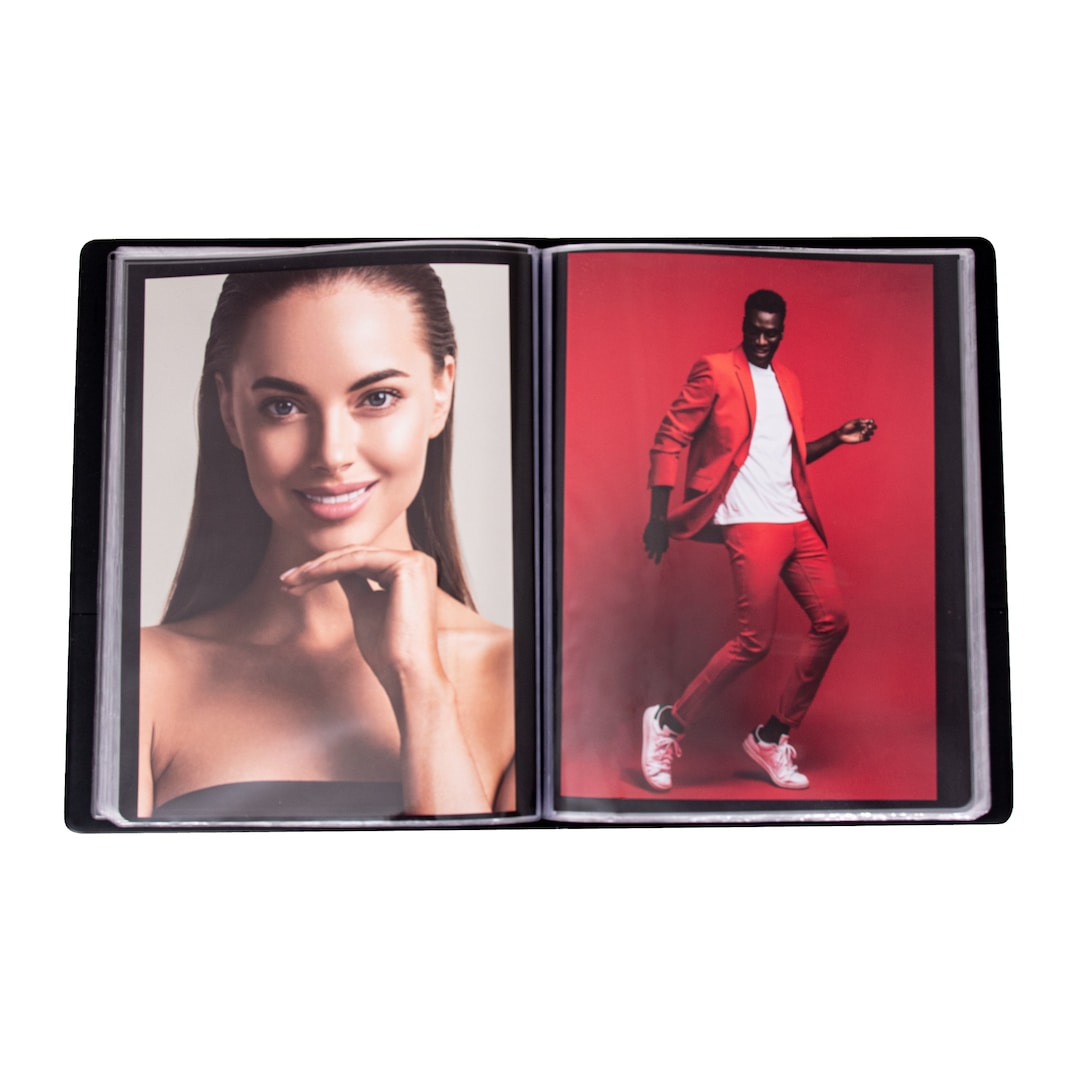 Professional Model Book, Model Folder, Presentation Folder, Portfolio, Photo Folder, Display ...