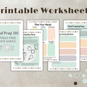 Meal Prep 101, a Step-by-step Workbook to Support Meal Planning for ...