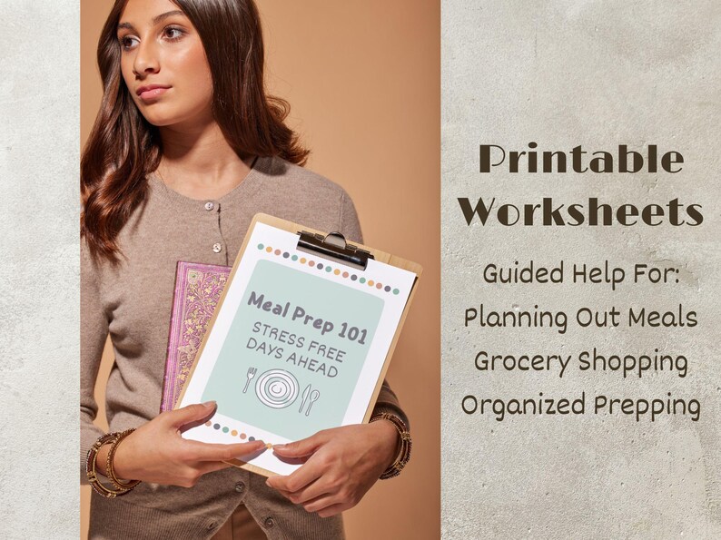 Meal Prep 101, a Step-by-step Workbook to Support Meal Planning for ...