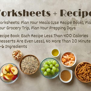 Meal Prep 101, a Step-by-step Workbook to Support Meal Planning for ...