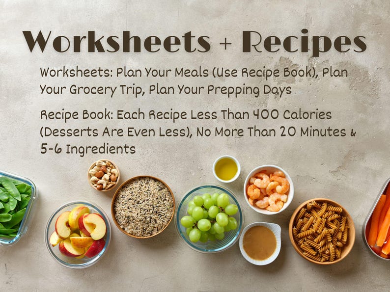 Meal Prep 101, a Step-by-step Workbook to Support Meal Planning for ...