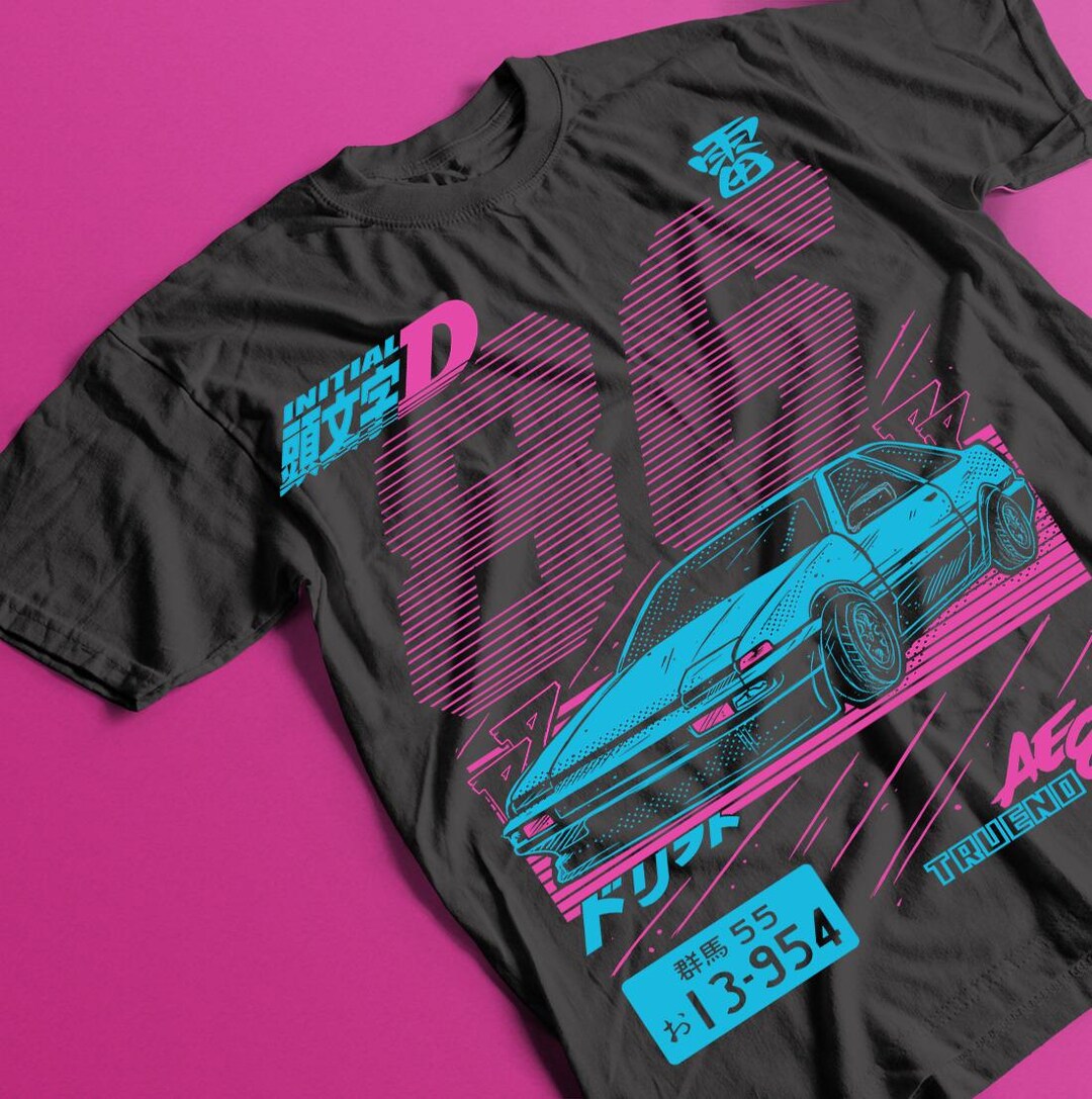 Initial D T-shirt Itsuki Fujiwara Anime Tee Gift for Anime Manga Fans ...