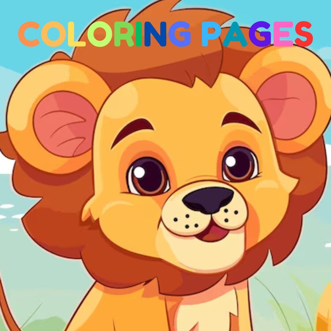 COLORING BOOK of Cute Animals for Kids - Etsy