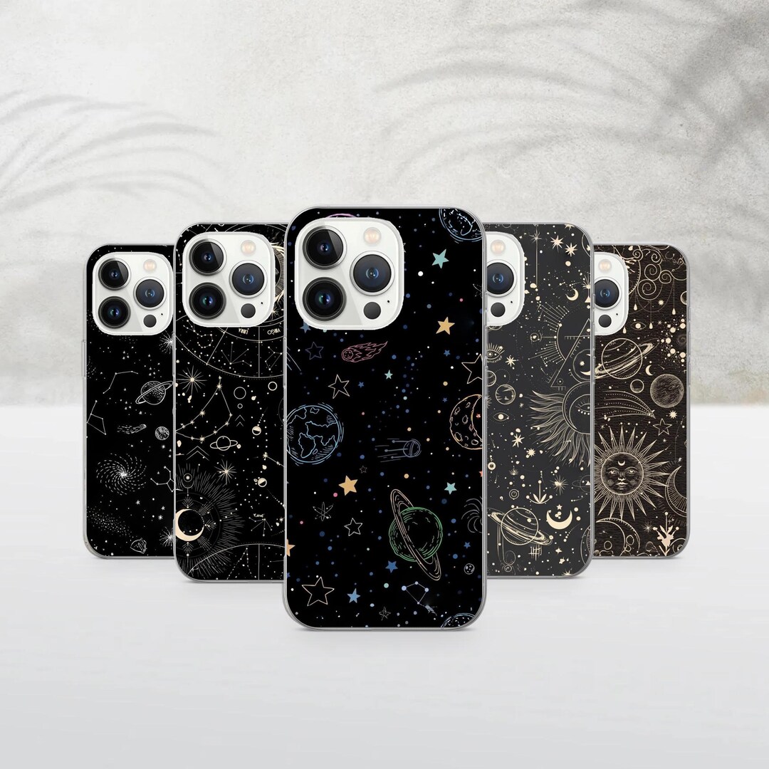 Astrology Phone Case Space Stars Cover for iPhone 16, 16pro, 15, 14, 13 ...