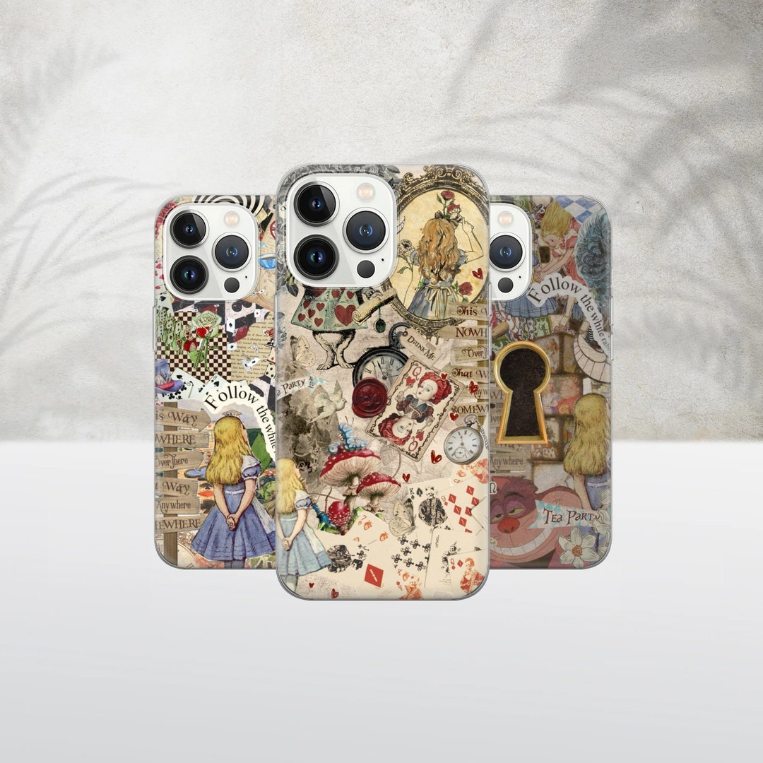 Alice Wonderland Fantasy Phone Case Wonderland Cover for iPhone 16 15 ...