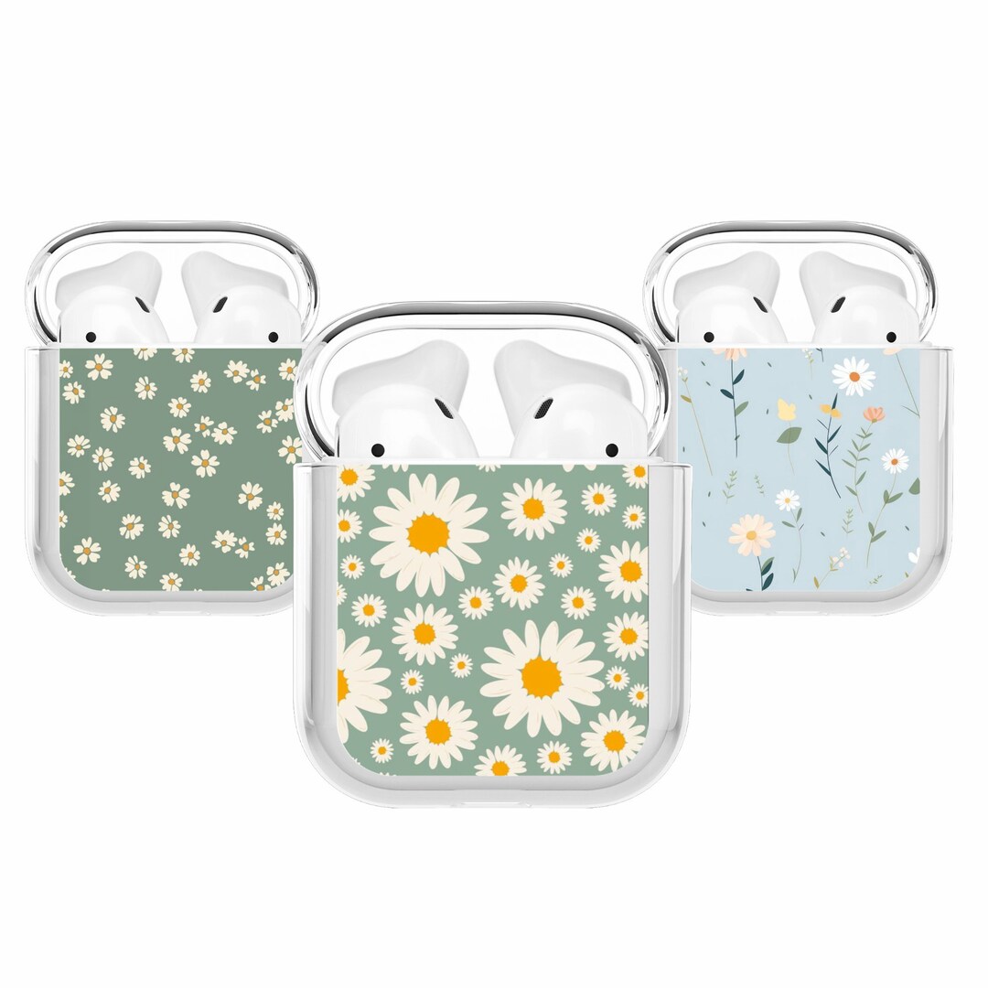 Flower Design Earbuds Case Floral Protective Cover for Airpods 1, 2, 3 ...