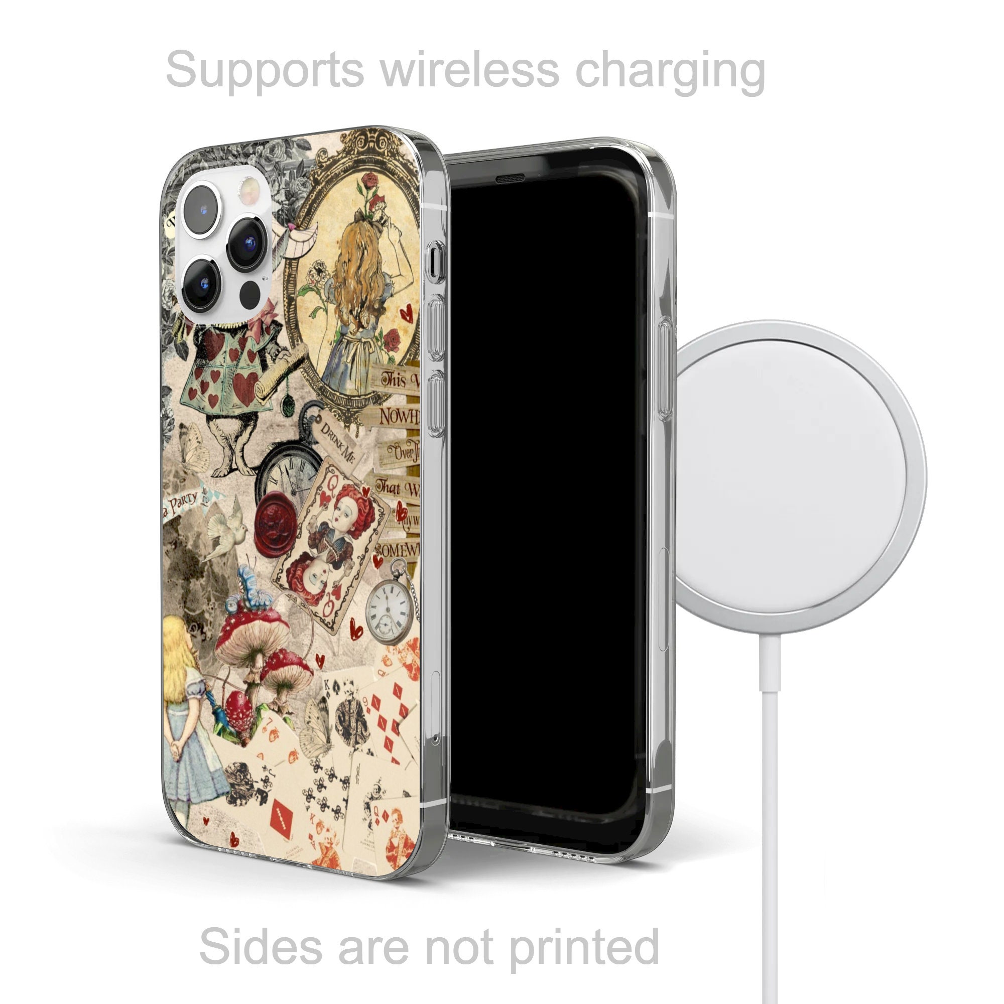 Alice Wonderland Fantasy Phone Case Wonderland Cover for iPhone 16 15 ...