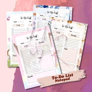 Digital Template: Editable To-do List Notepad | Editable To-do List ...