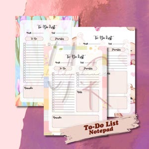 Digital Template: Editable To-do List Notepad | Editable To-do List ...