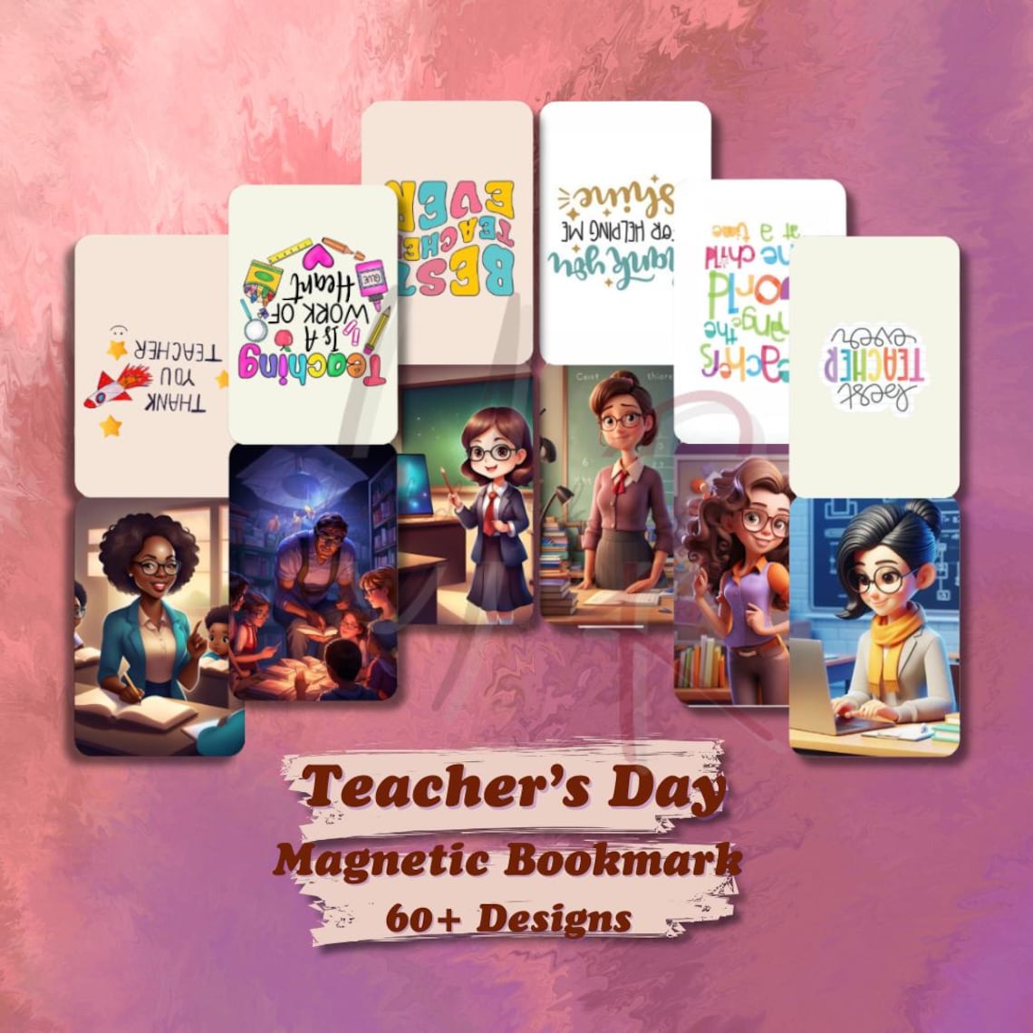 Teacher's Day Bundle Template | Digital Template | Editable in Canva - Etsy
