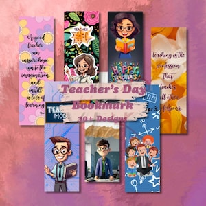 Teacher's Day Bundle Template | Digital Template | Editable in Canva - Etsy