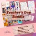 Teacher's Day Bundle Template Digital Template Editable in Canva - Etsy