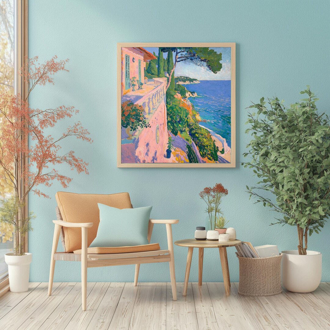 Provence Landscape Art: Scenic French Riviera View (digital Print) - Etsy