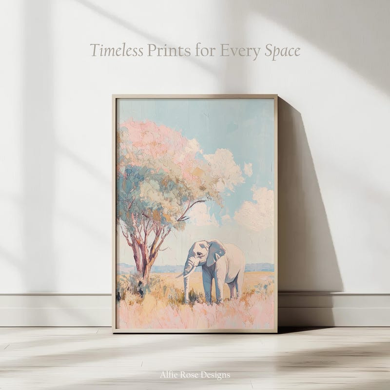 Pastel Elephants - Etsy