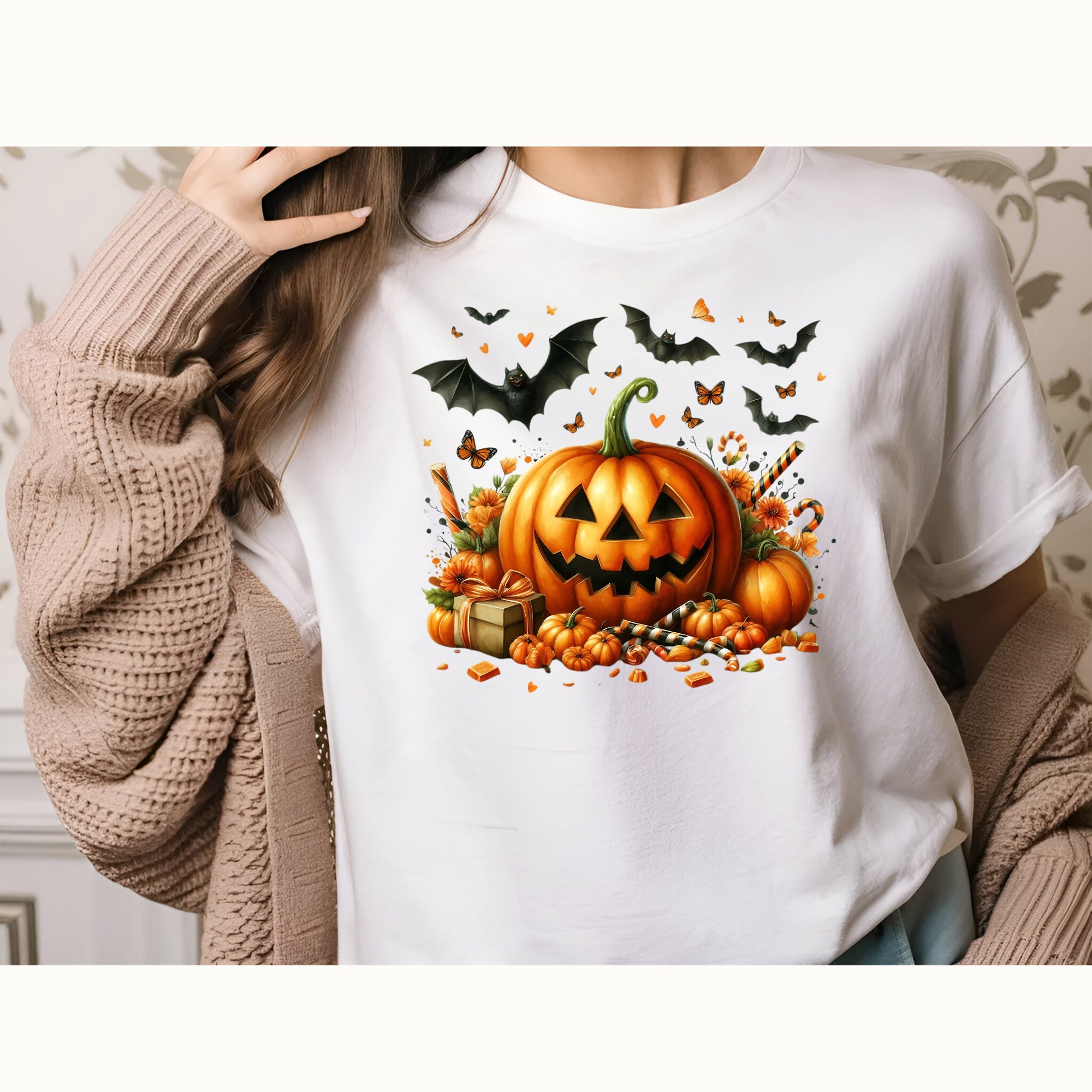 Watercolor Halloween Animals Clipart Bundle, Spooky Cute Halloween for ...