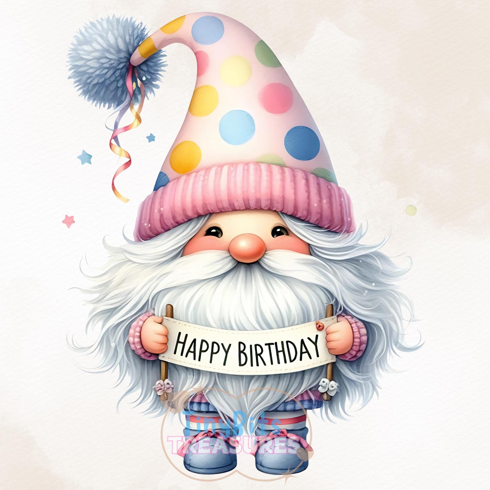 Birthday Gnome Clipart Png, Happy Birthday Gnome, Cute Gnome, Birthday ...