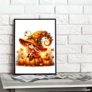 Halloween Pumpkin Gnomes Clipart, 15 JPG Cute Halloween Gnome, Pumpkin ...