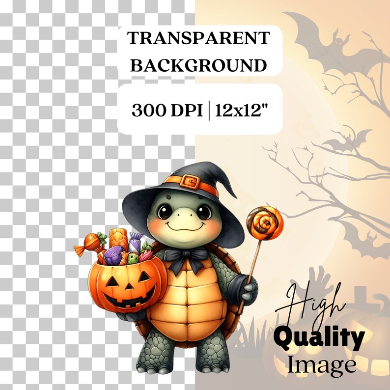 Watercolor Halloween Animals Clipart Bundle, Spooky Cute Halloween for ...