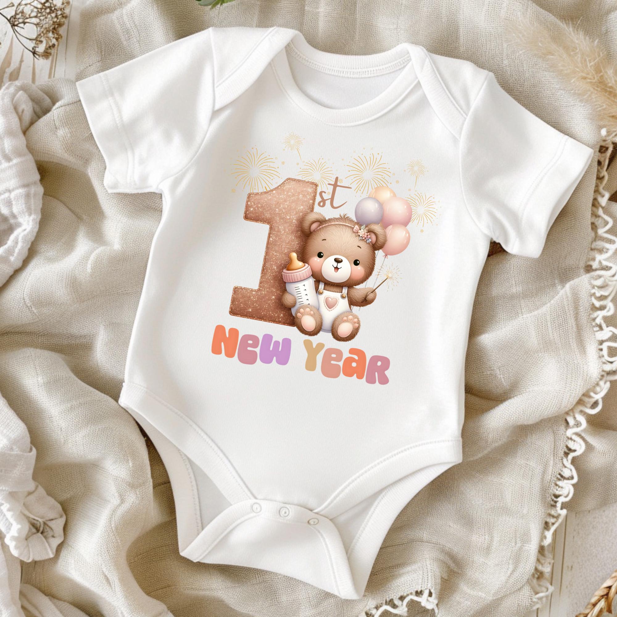 First New Year PNG, My First New Year 2025, Sublimation Design, Baby ...