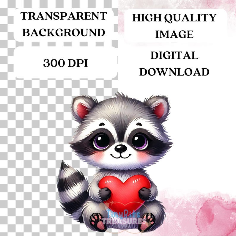 Watercolor Valentines Day Clipart, Woodland Animals, Baby Animals ...