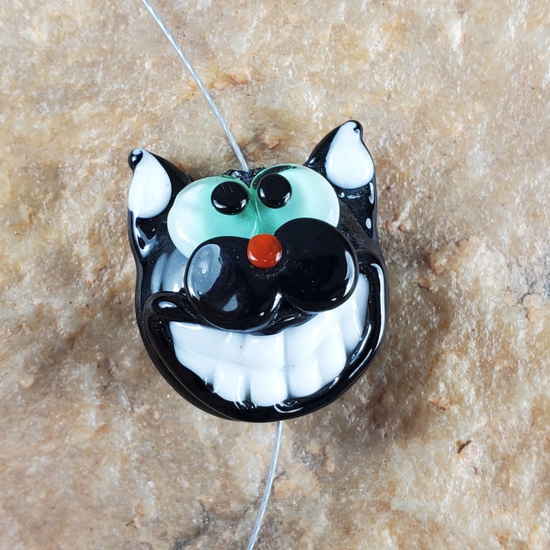 Lampwork Cat Beads - Etsy