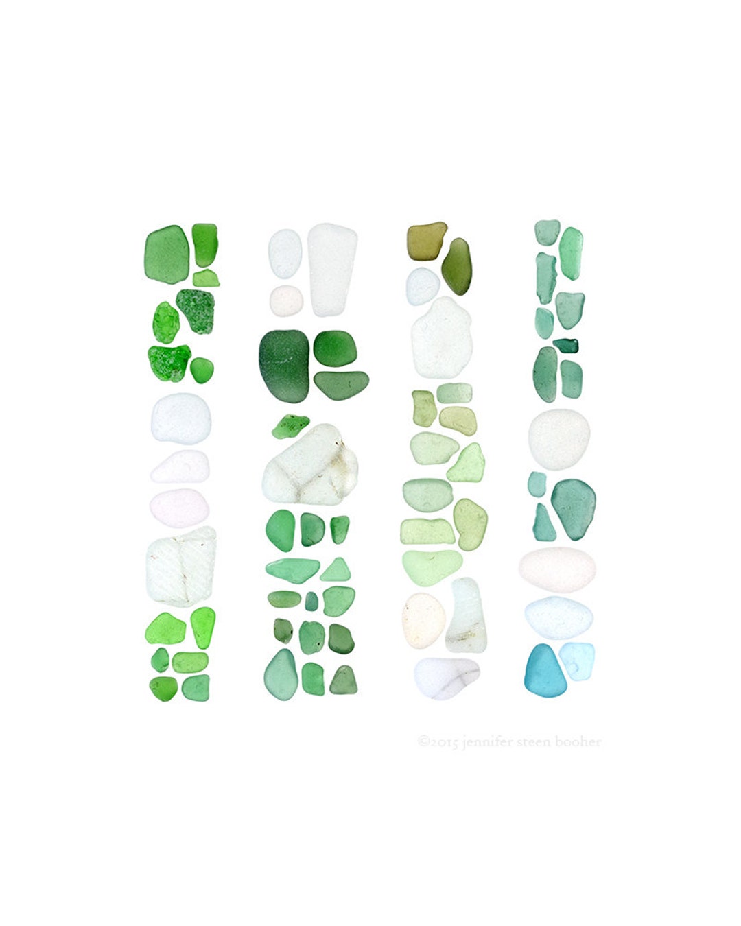 Blue and Green Sea Glass beach Art Photograph Seaglass, Spain, Beach ...