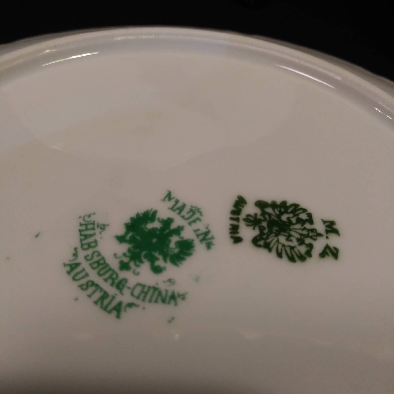 8 Antique MZ Austria Bnb Plates Scalloped Purple Flowers - Etsy