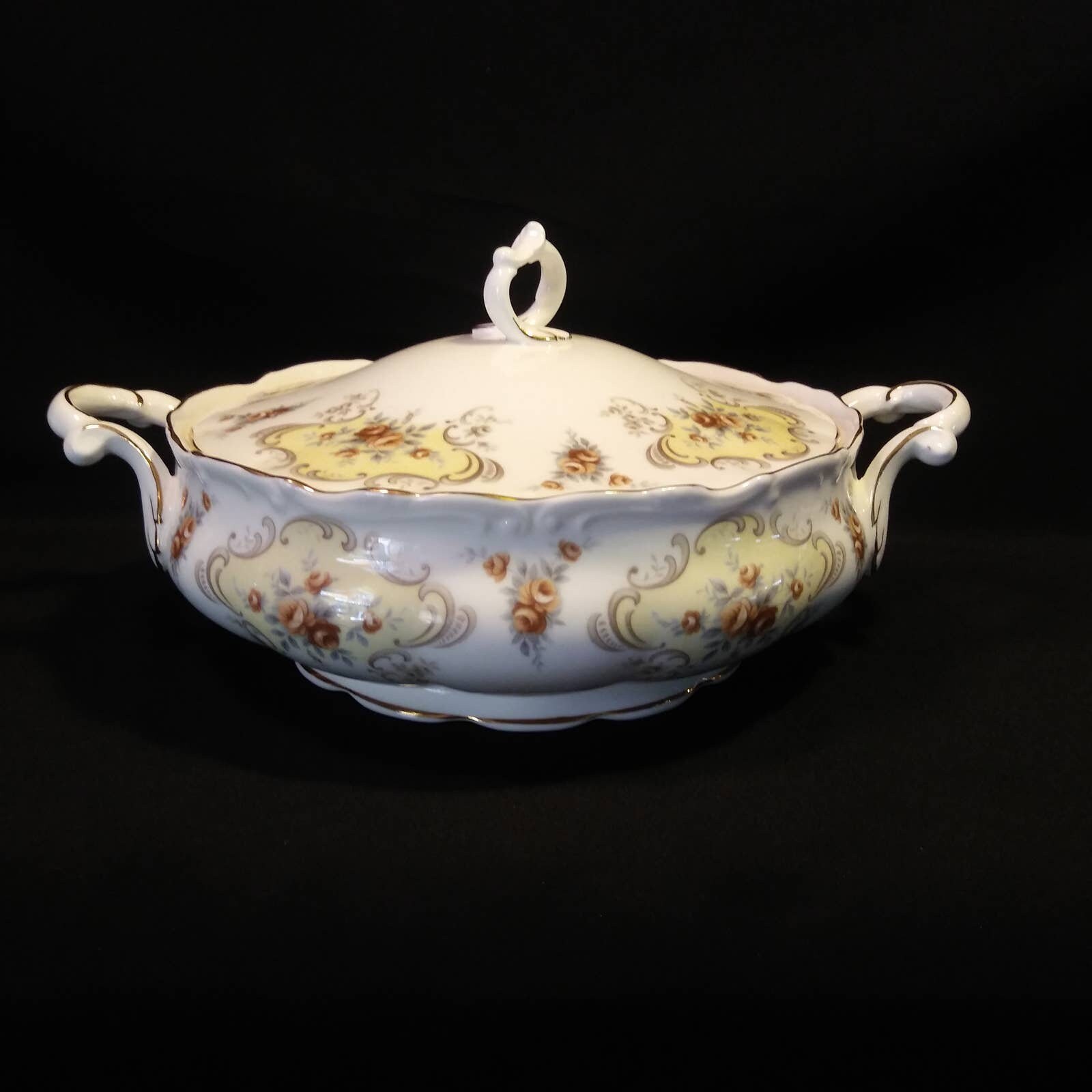 Royal Albert Round Covered Bowl W Handles 8 1/4 In - Etsy
