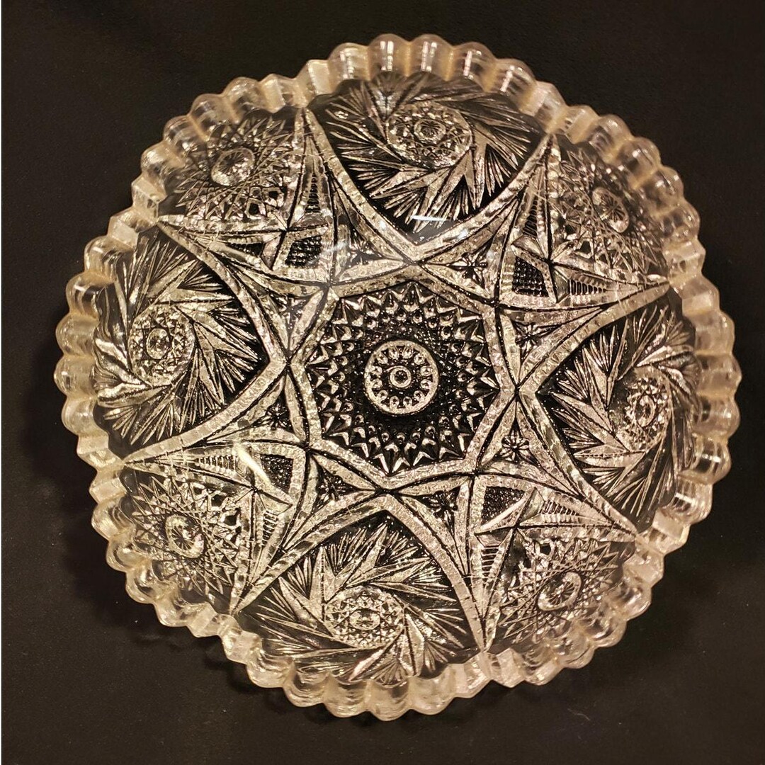 Vintage Imperial Glass Ohio 555-clear Pressed Glass Bowl Dish - Etsy