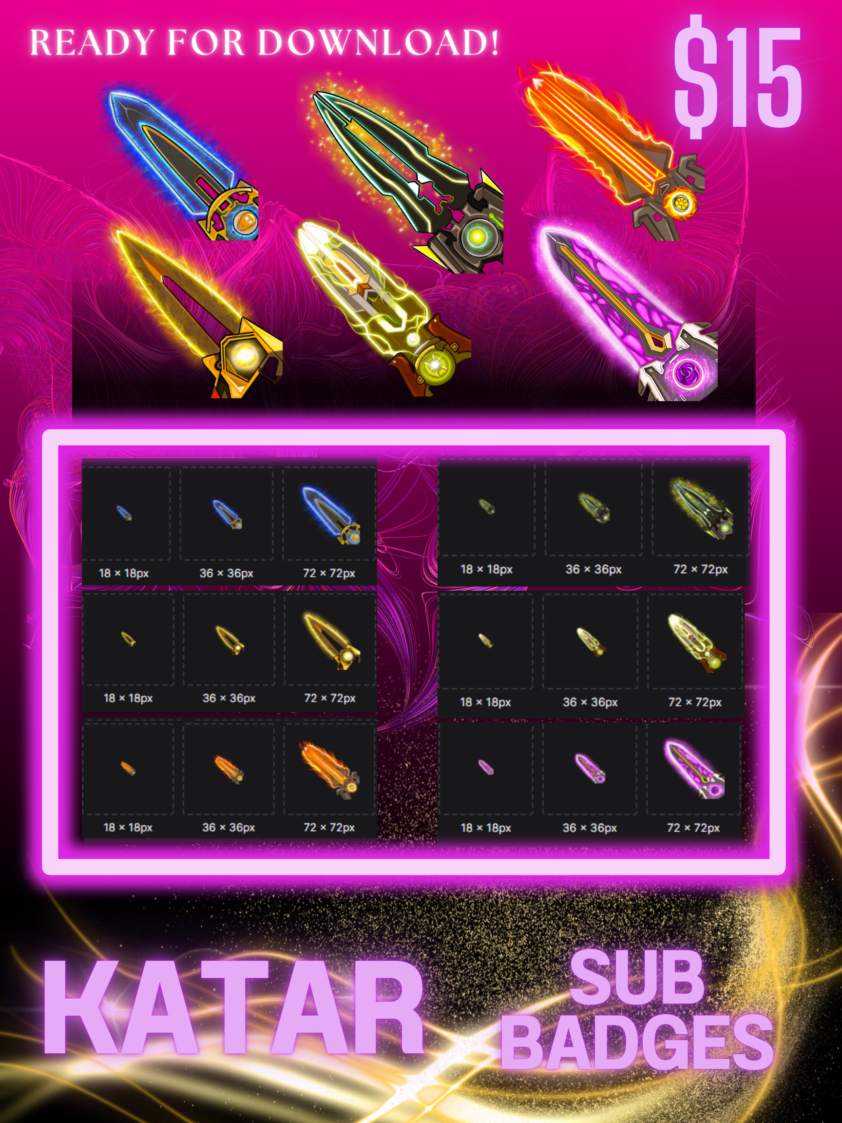 Apex Legends Katar Sub Badges - Etsy