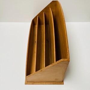 Large A4 Document Holder Wooden With 4 Sections in a Mid-century Modern ...