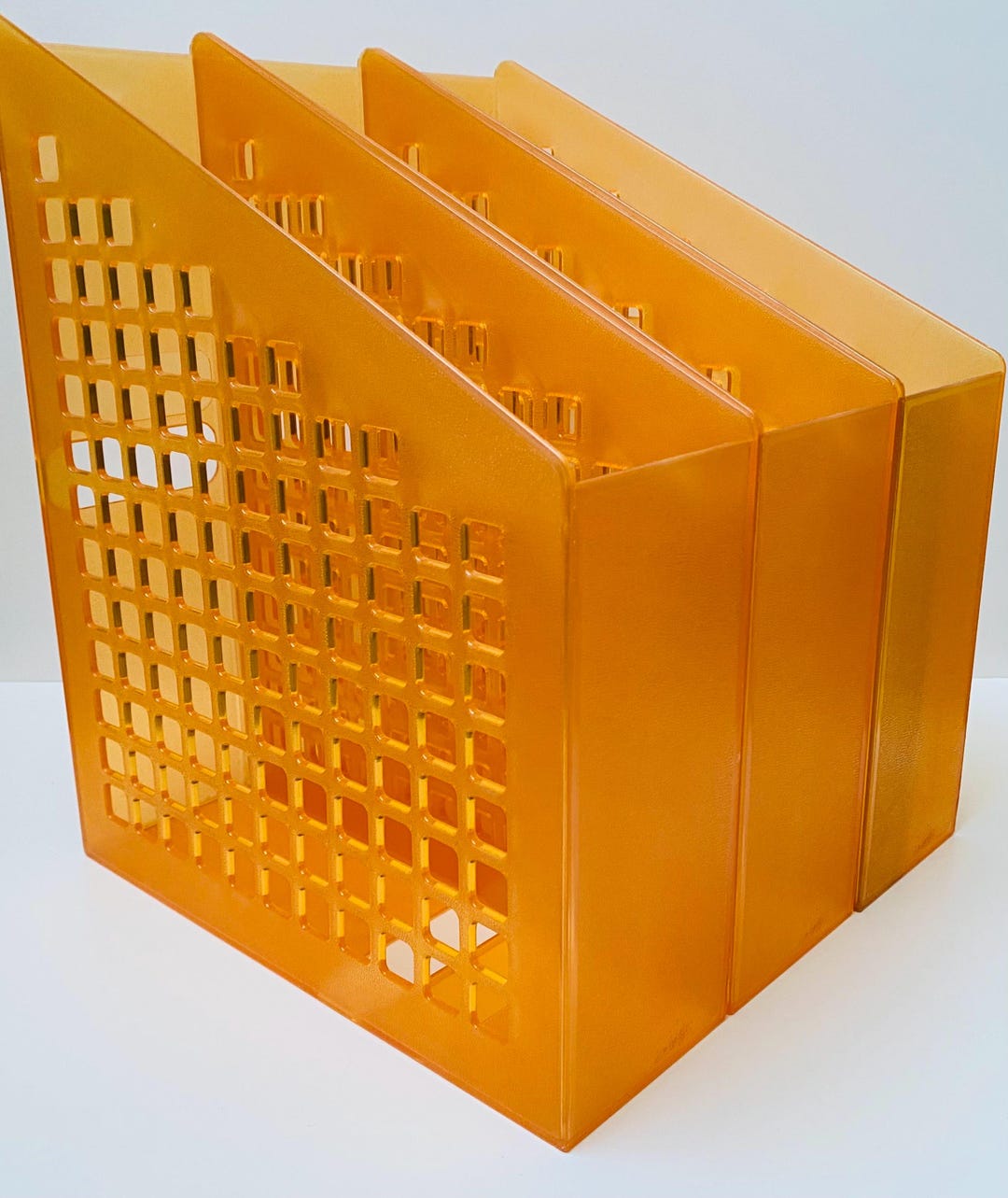 Orange Document Holders, Desk Dividers, A4 Paper Organisers, Magazine ...
