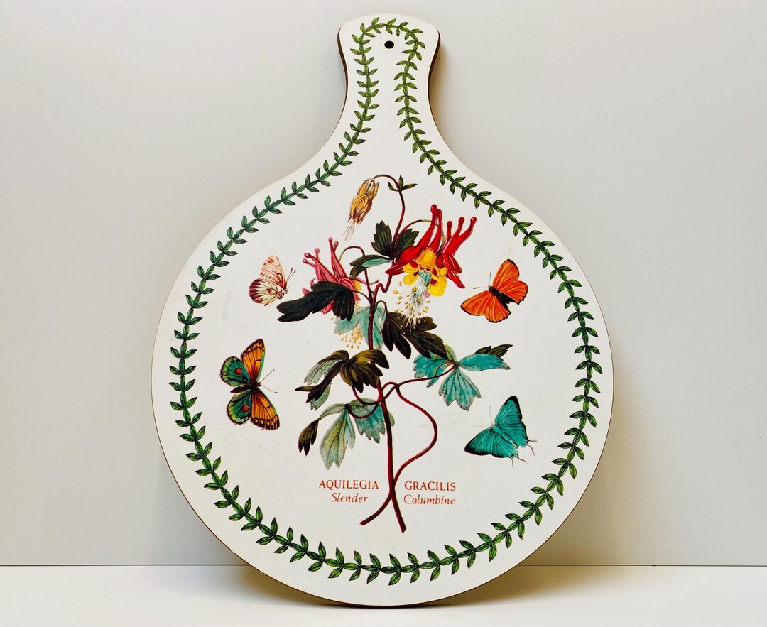 PORTMEIRION Chopping Board, Decorative Floral Cheese or Charcuterie ...