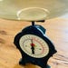 1950s Swedish EKS Black Metal Kitchen Weighing Scales With Brass Pan ...