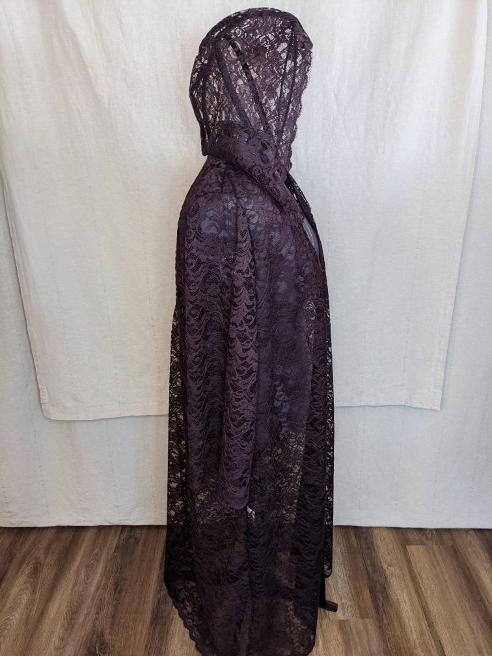 Plum Lace Long Duster Womens Mens Boho Festival Fashion | Etsy