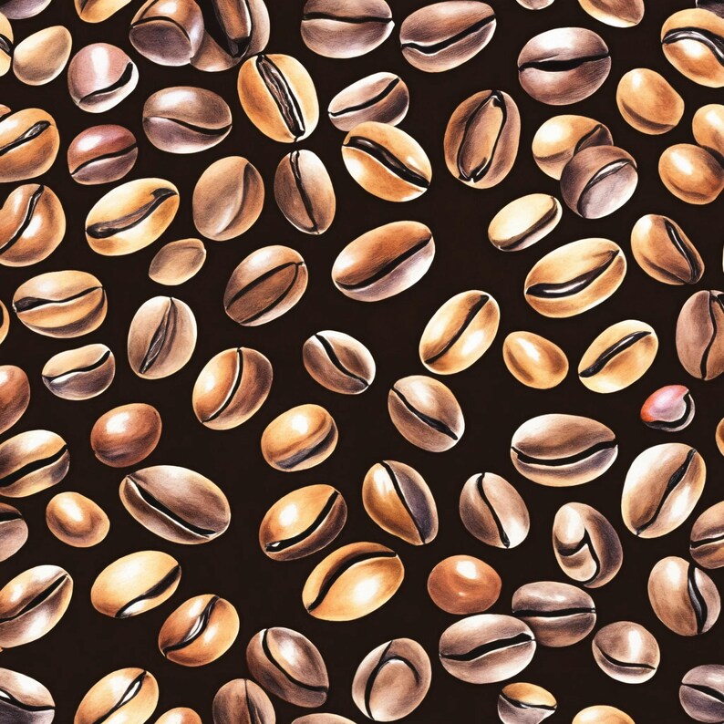 Coffee Inspired Digital Paper for Your Crafting Projects - Etsy