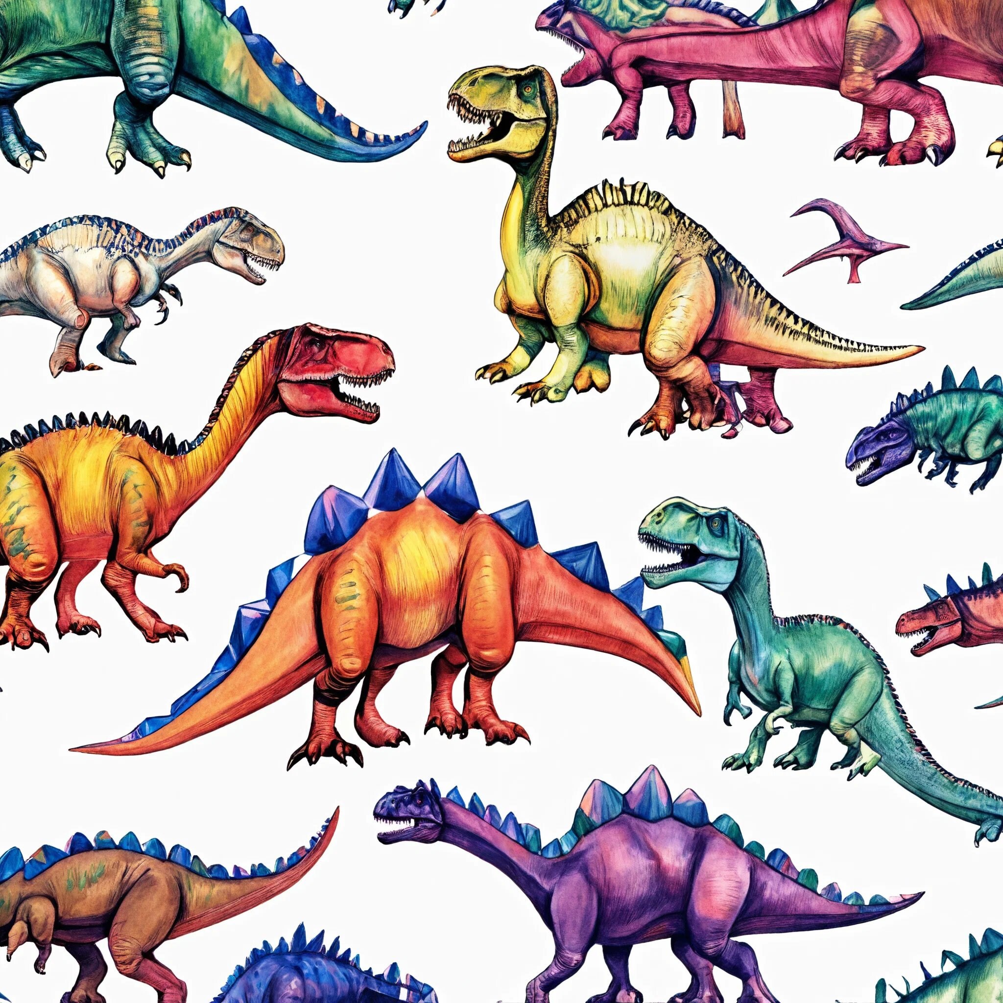 Dinosaurs Digital Paper for Your Crafting Projects - Etsy