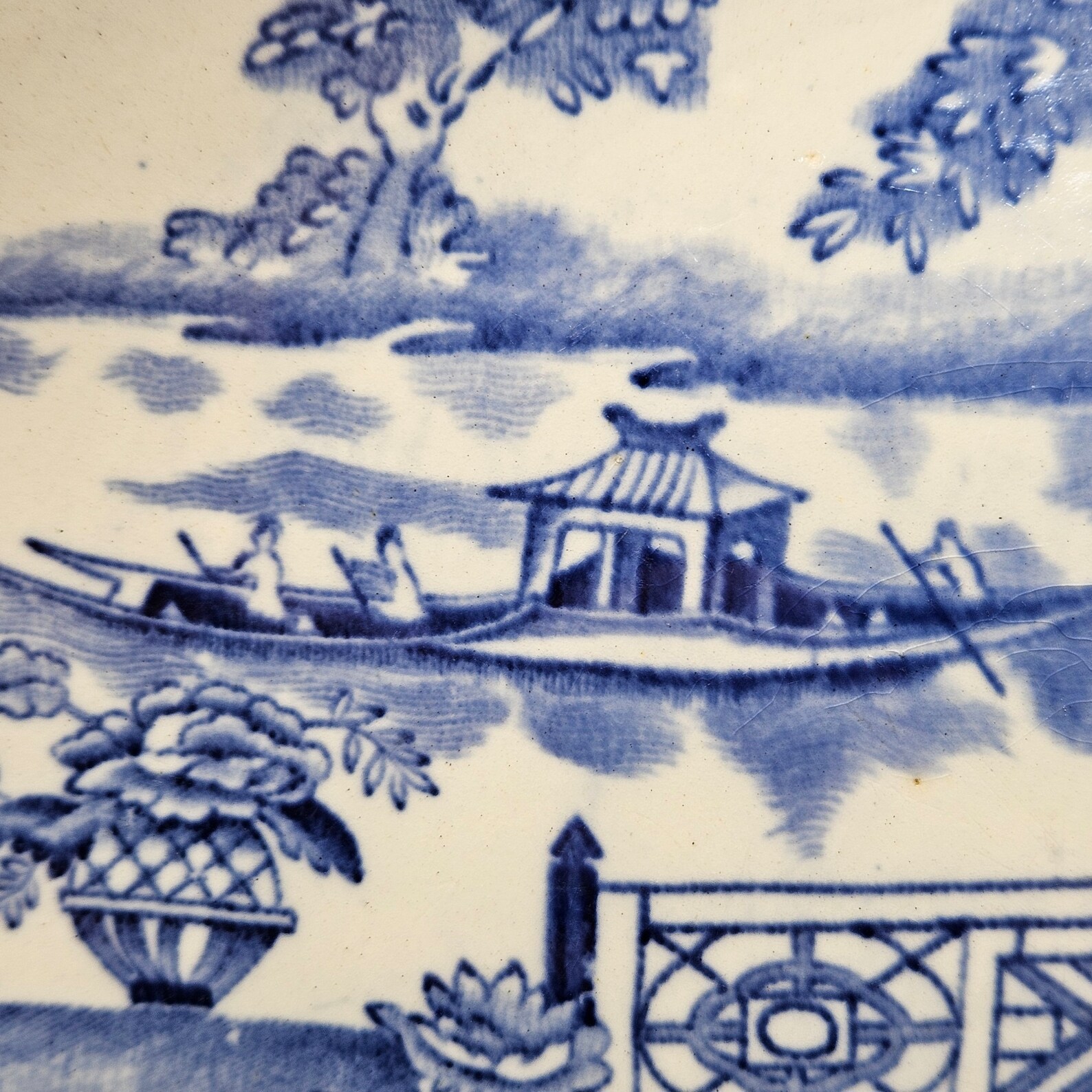 Antique English Blue and White Transferware "clyde" Plate by Thos Till ...