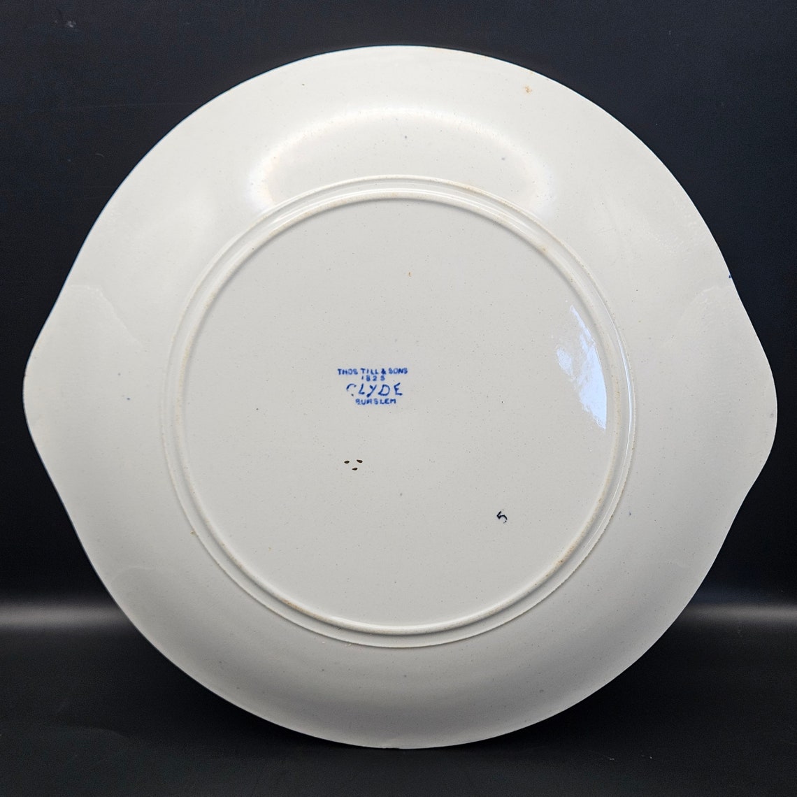 Antique English Blue and White Transferware "clyde" Plate by Thos Till ...