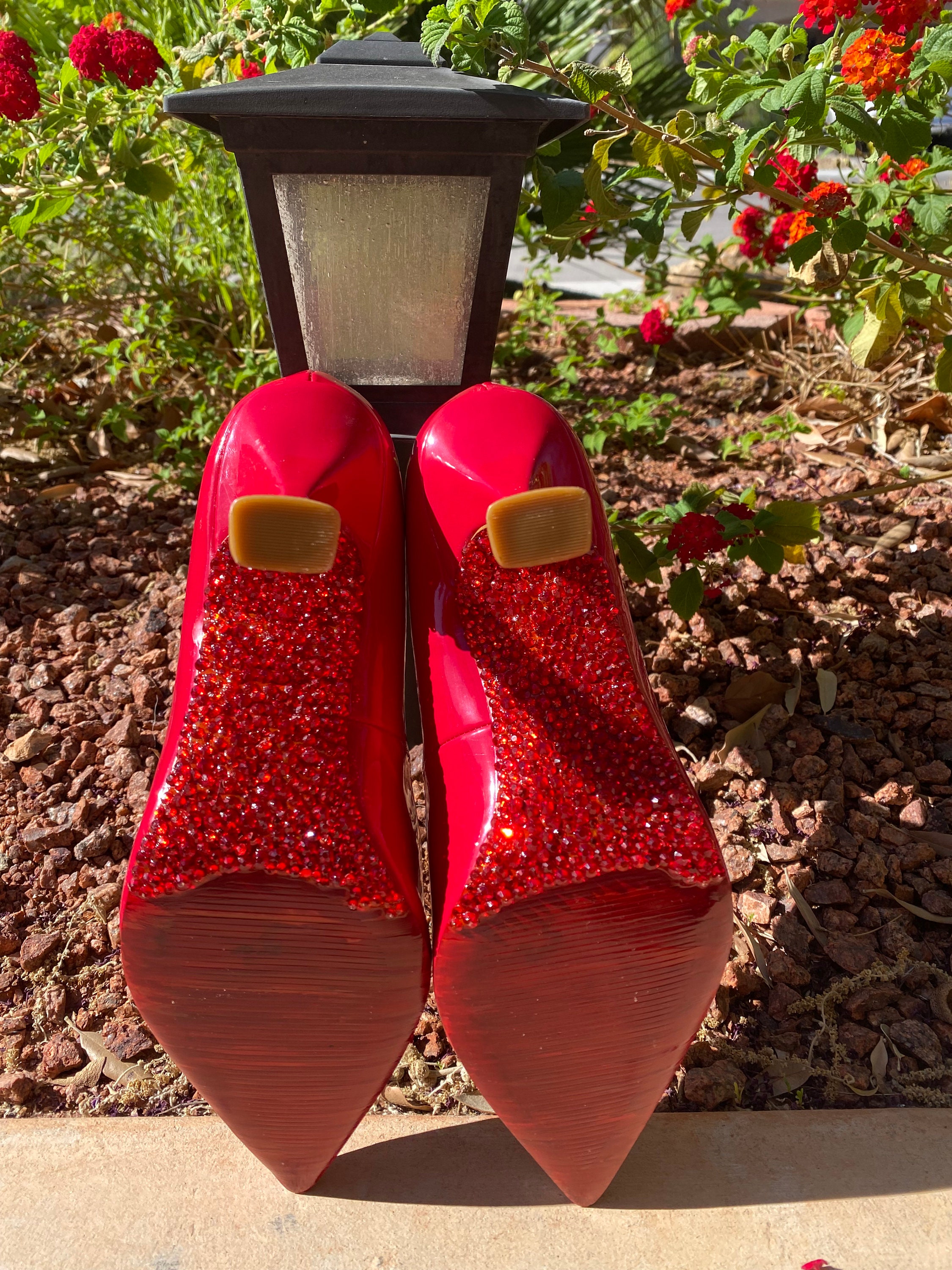 Crystal Red Bottom Heels, Kitten Pumps | Formal, Party, Y2K, Prom, Red ...