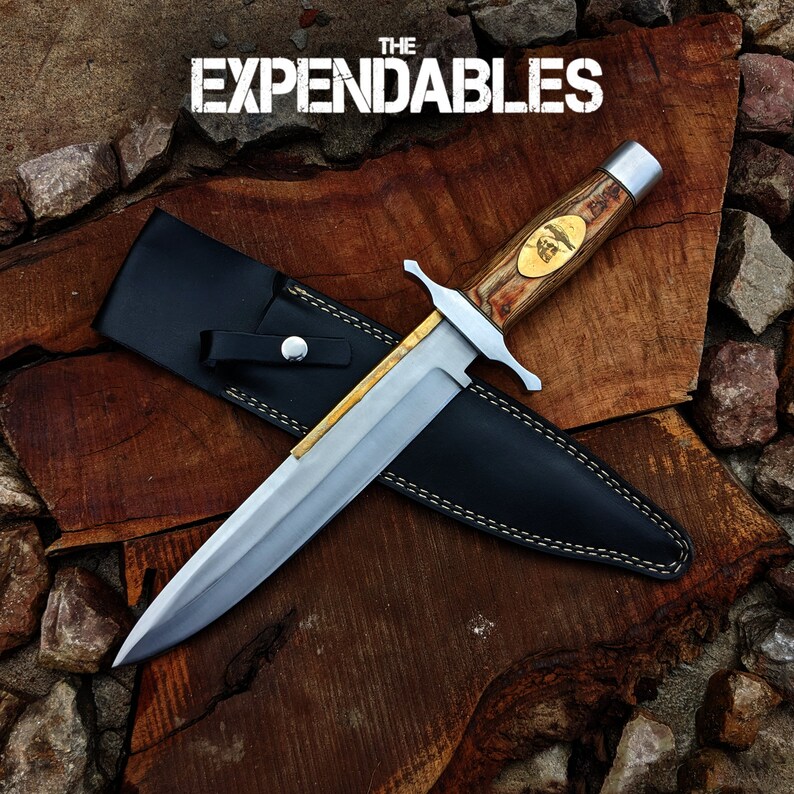 The Expendables 2 Knife: Toothpick Knife Replica With Premium Leather ...