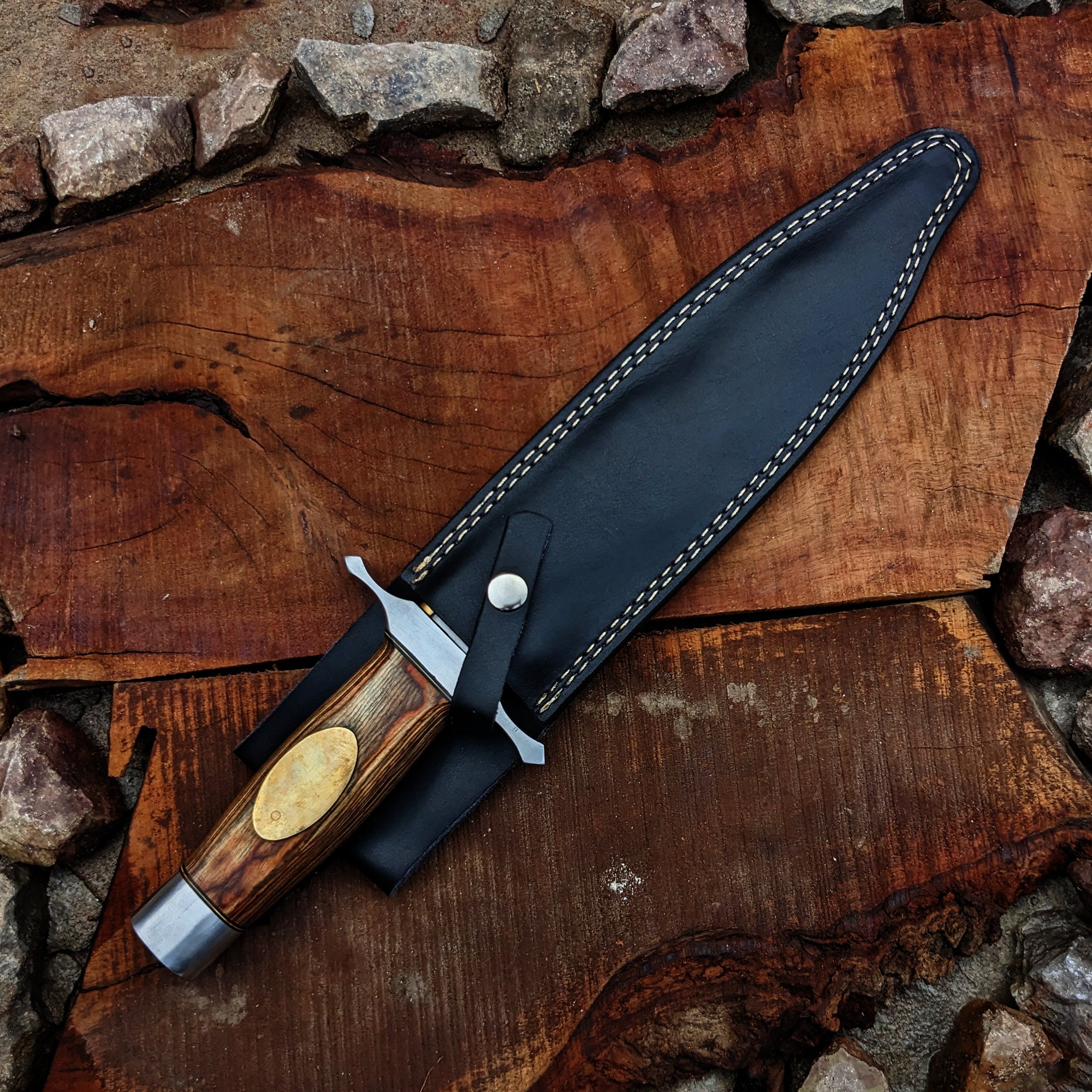 The Expendables 2 Knife: Toothpick Knife Replica With Premium Leather ...