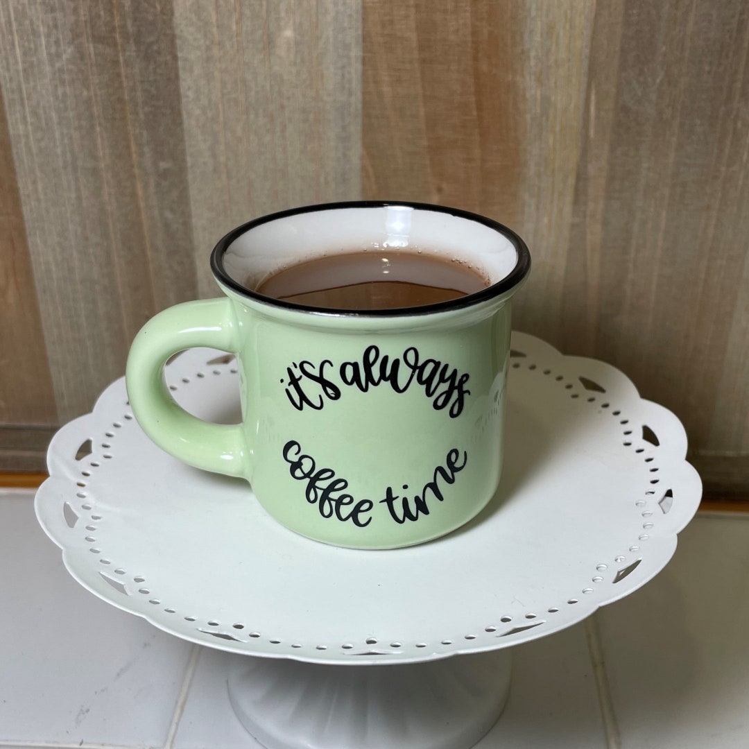 Mini Cup of Coffee, Faux Coffee in Mug, Tiered Tray Decor, Coffee Bar ...