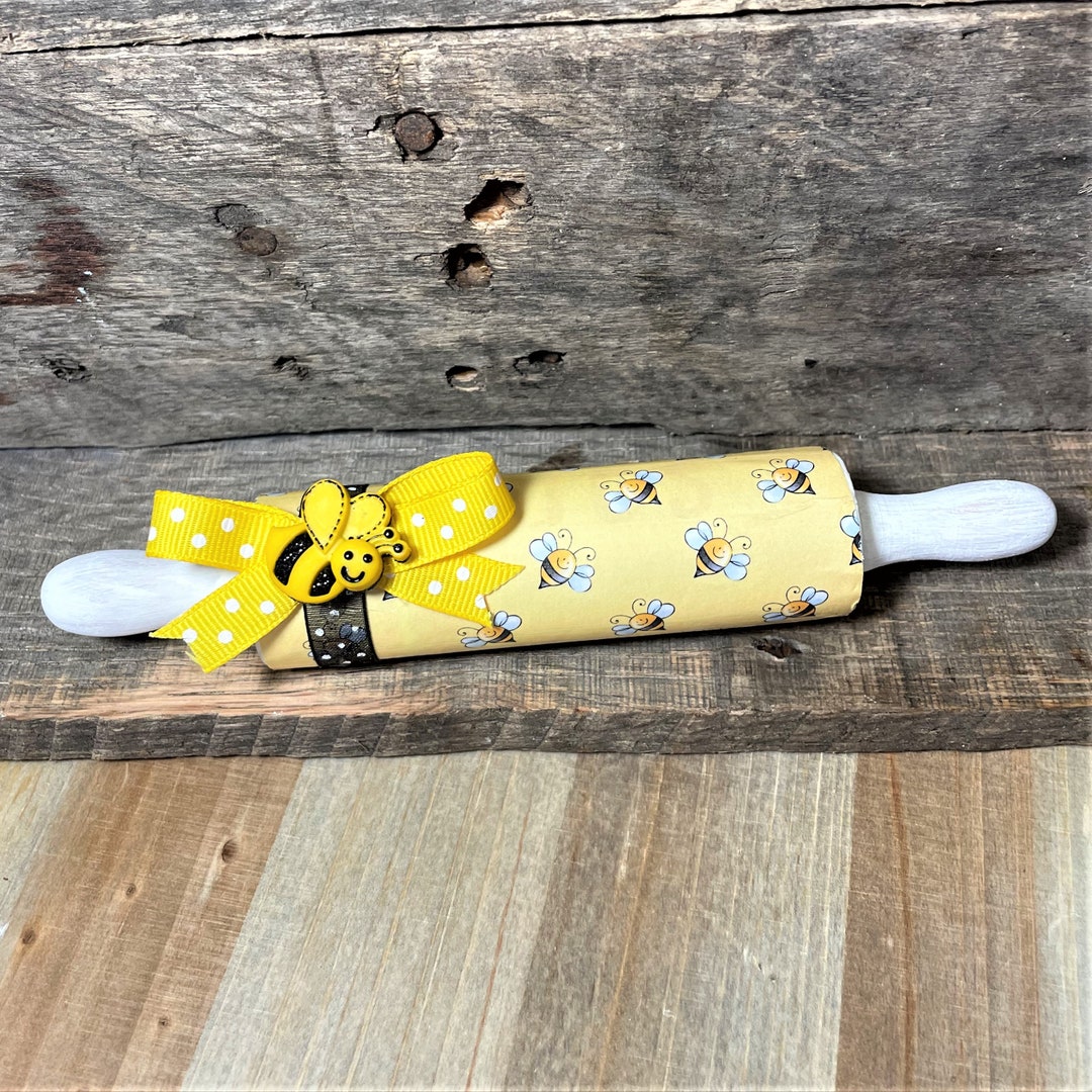 Mini Honeybee Rolling Pin Kitchen Decor Bee Decor Tiered - Etsy