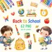 Watercolor Back to School Clipart Bundle / Cute Arts / Watercolor ...
