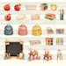 Watercolor Back to School Clipart Bundle / Cute Arts / Watercolor ...