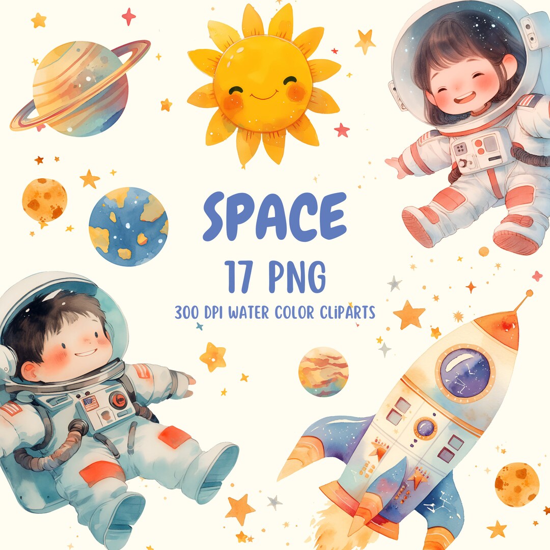 Watercolor Nursery Space Clipart Bundle / Cute Arts / Watercolor ...