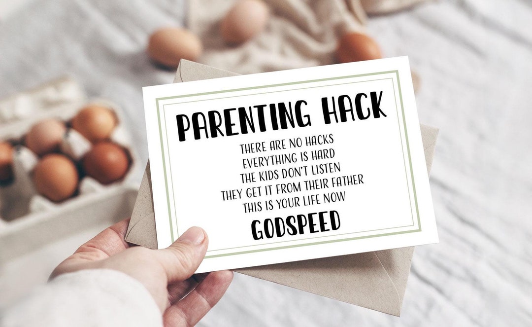 Funny Inappropriate Pregnancy Baby Shower Greeting Card | Parenting ...